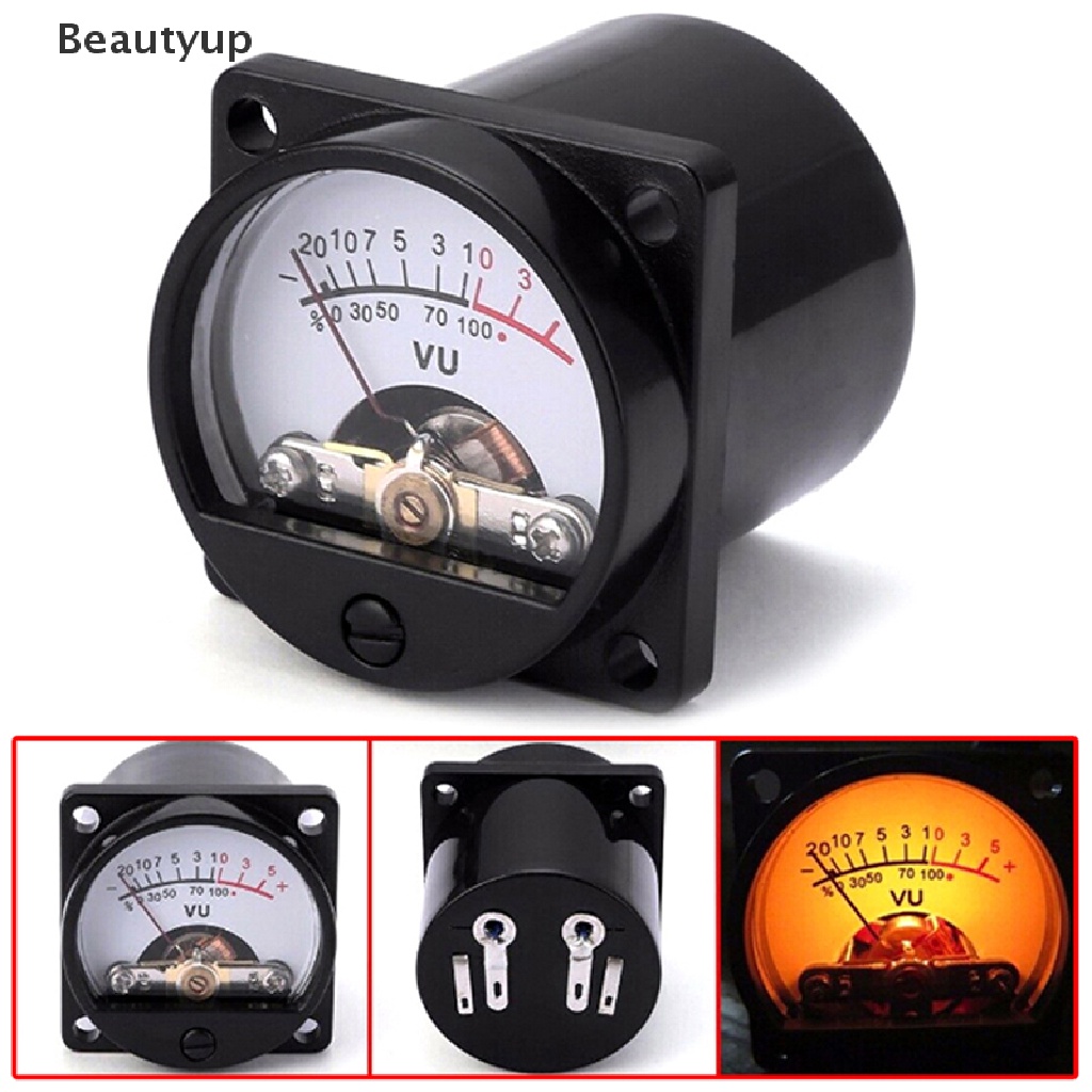 [Beautyup] 6-12V panel VU meter bulb warm back light recording audio ...