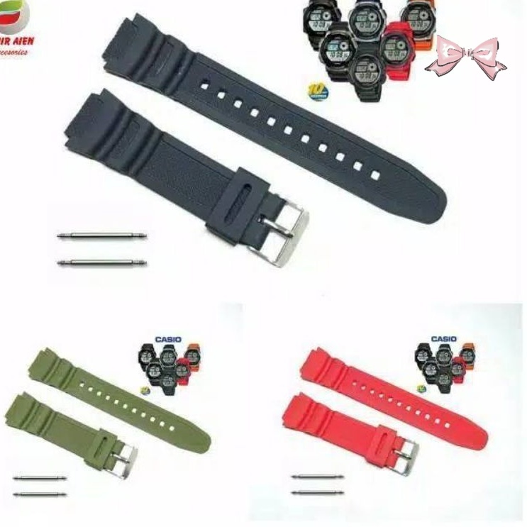 Casio W-218h w218h premium Rubber watch Strap FREE pen | Shopee Philippines
