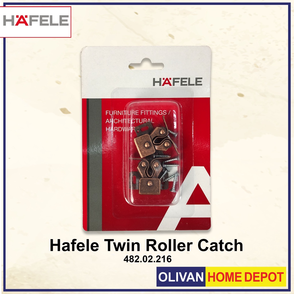HAFELE Twin Roller Catch Antique Copper 482.02.216 | Shopee Philippines