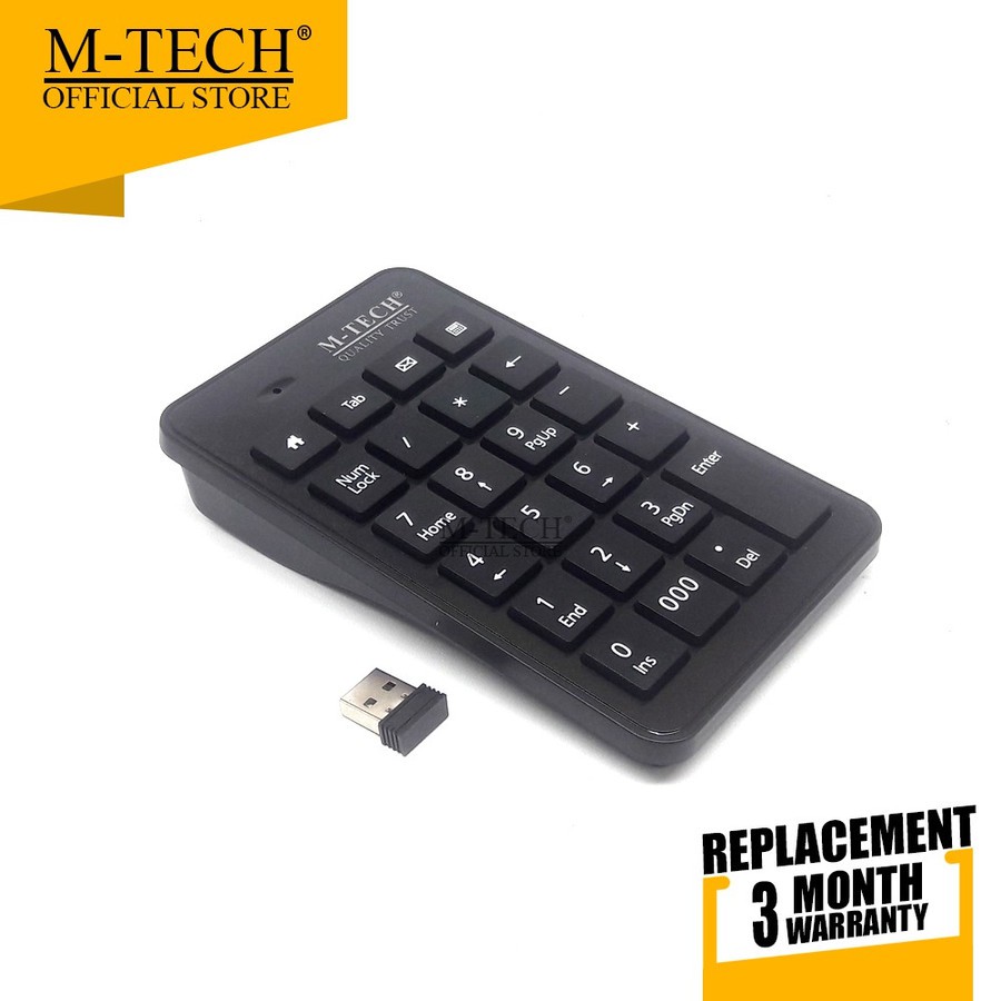 M-Tech Wireless Cashier Numeric Keypad Keyboard - Original | Shopee ...