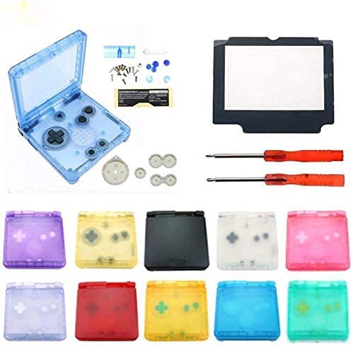 for Gameboy Advance SP GBA SP Transparent Clear Housing Shell Cover ...