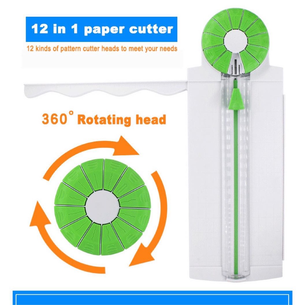 Portable 12 In 1 Paper Trimmer Multi-Function Cutter Manual DIY ...