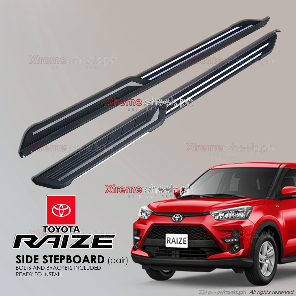Toyota Raize 2022-2025 1 set Heavy Duty Door Steel Step Board ...