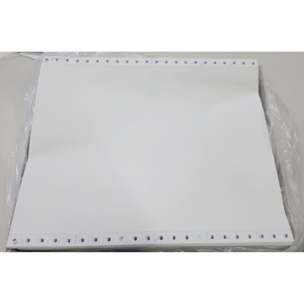 2Ply Carbonless Continuous Form 9.5" x 5.5" - All White | Shopee ...