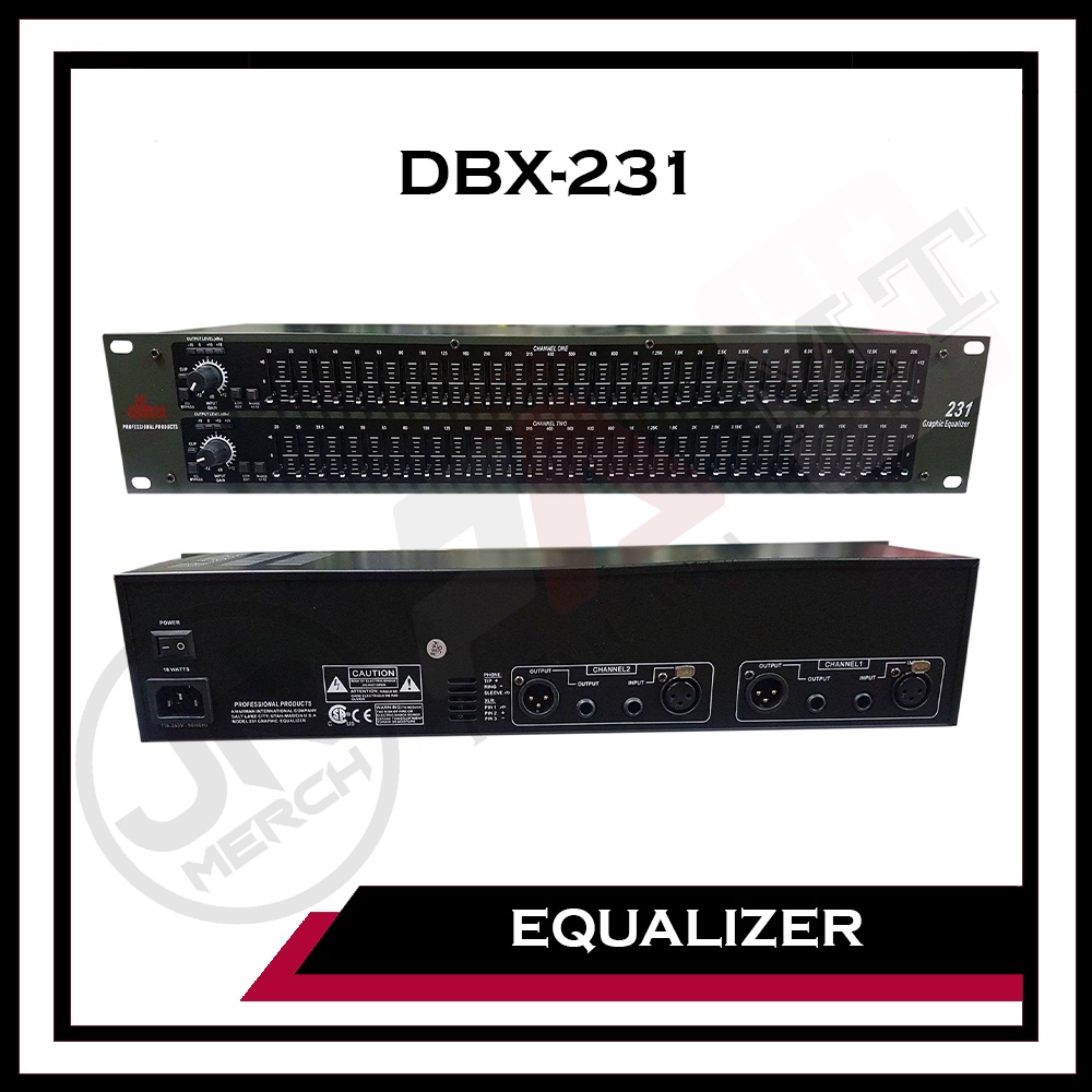 (DBX-231) Dual 31 Band Graphic Equalizer | Shopee Philippines