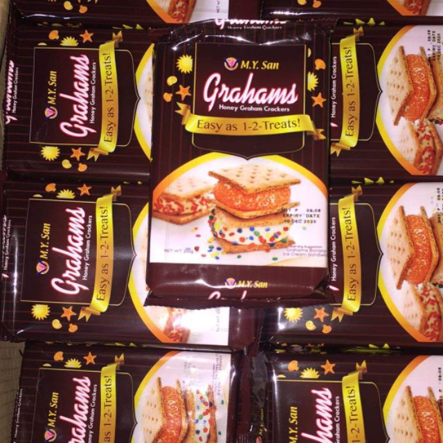 M.Y SAN Honey graham crackers 200g | Shopee Philippines