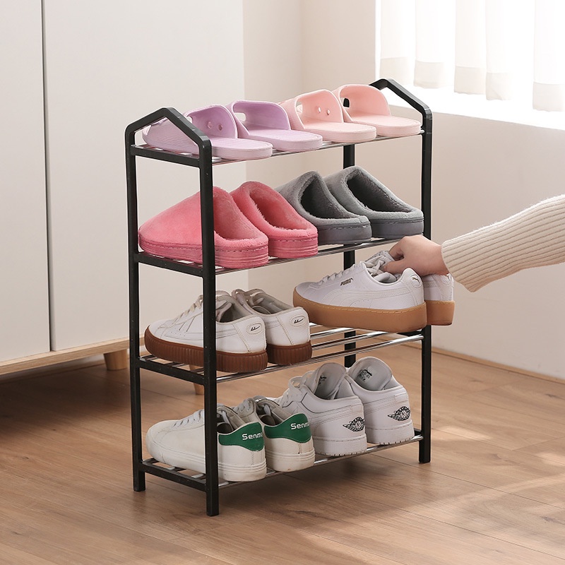 B55 COD Multi-layer shoe rack shoe stand assembly Dormitory steel tube ...