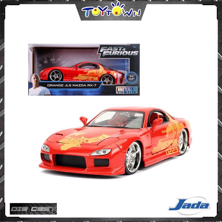 Jada Toys 1:24 Scale - Fast & Furious-Orange JLS Mazda RX-7 | Shopee ...