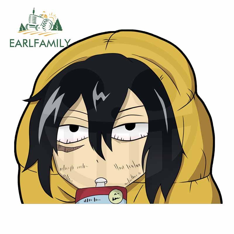 EARLFAMILY 13cm x 10.8cm for Aizawa Eraserhead In Sleeping Car Stickers ...