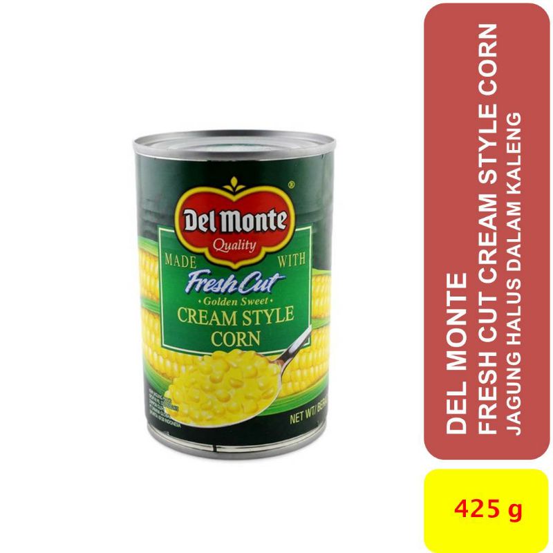 Fine Corn Corn Corn Corn Cream Style Packaging Cans 425 Grams Brand DEL ...