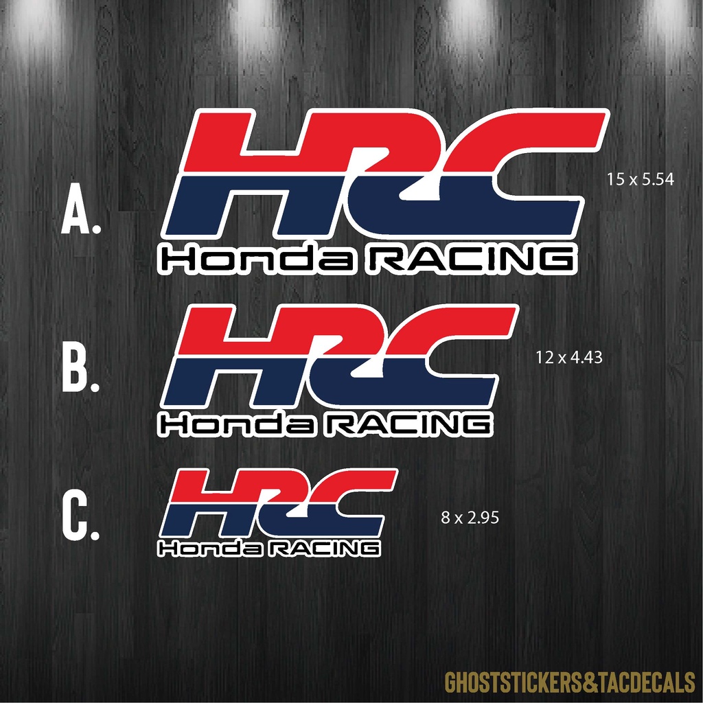 Type 2 Honda Racing HRC Stickers Car Decoration Motorcycle Printing ...