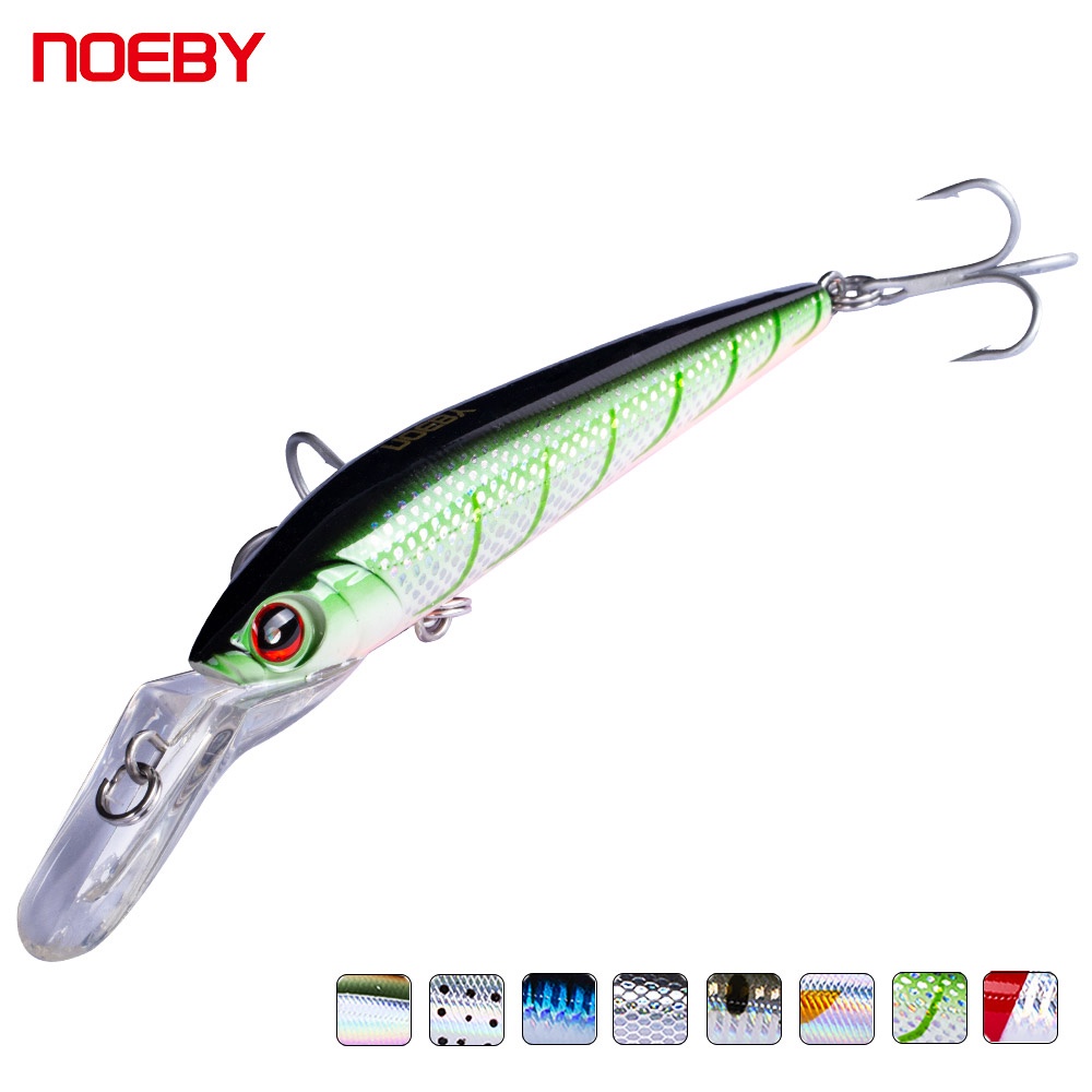 NOEBY Big Game Trolling Minnow Lure 14cm/50g 18cm/98g Sinking Artificial Lures Bait Tuna Fishing ...