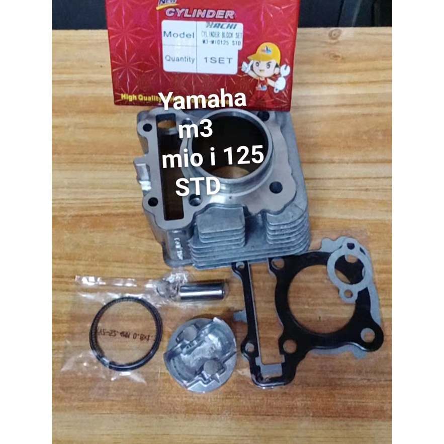 CYLINDER BLOCK SET MIO I 125 M3 STD HACHI | Shopee Philippines