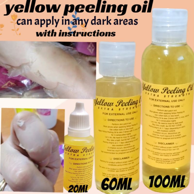 YELLOW PEELING OIL super strength,makapal magbakbak,w/ instructions ...