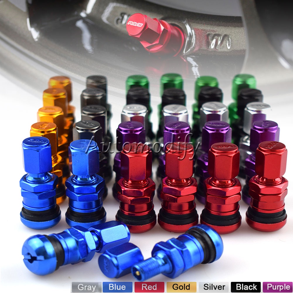 Universal 4pcs/Packed Tubeless Wheel Tire Valve Aluminum Alloy Car ...