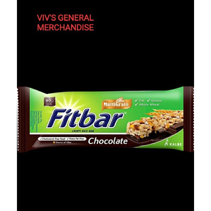 Fitbar Chocolate Cereal Bar ( 24g ) | Shopee Philippines