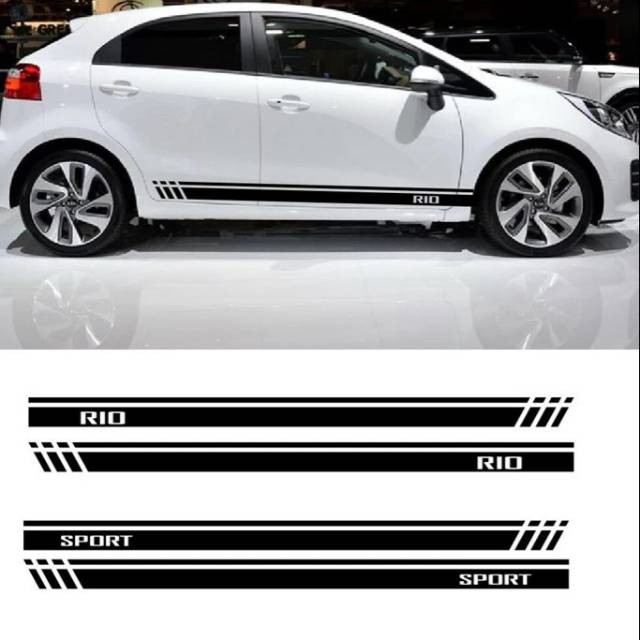 Rio Car Striping List Sticker New Kia Rio Car Sticker | Shopee Philippines