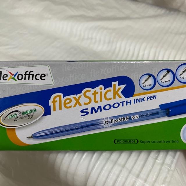 Flex Stick 12pcs Flexoffice Flexstick Black Blue Red Ballpen 0.5 / 0.7 ...
