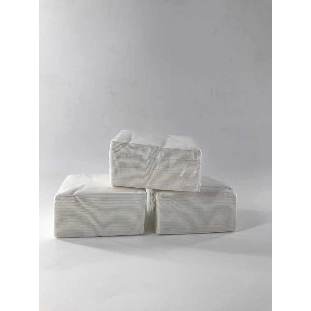 Cjshop [1 packing] White Native Wood Pulp Facial Inter Folded Paper ...