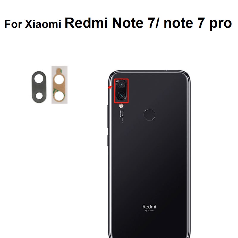 New Back Camera Glass For Xiaomi Redmi Note 7 Pro Rear Lens With Glue ...