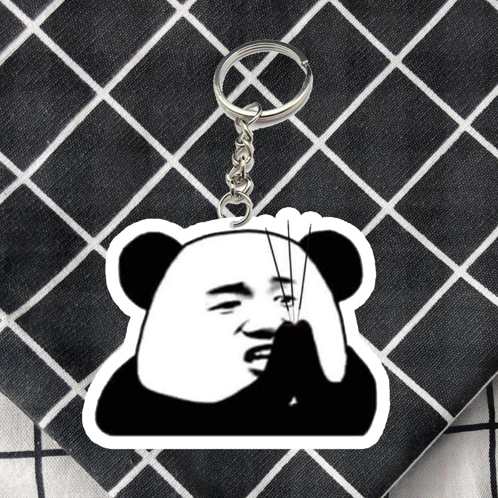 Mika meme keychain Panda compassionate, ok, clapping hands, please be ...