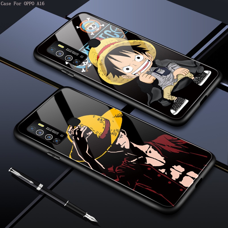 OPPO A16 A16K A16E A54 A55 A95 A76 A36 4G For Anime One Piece Straw Hat ...