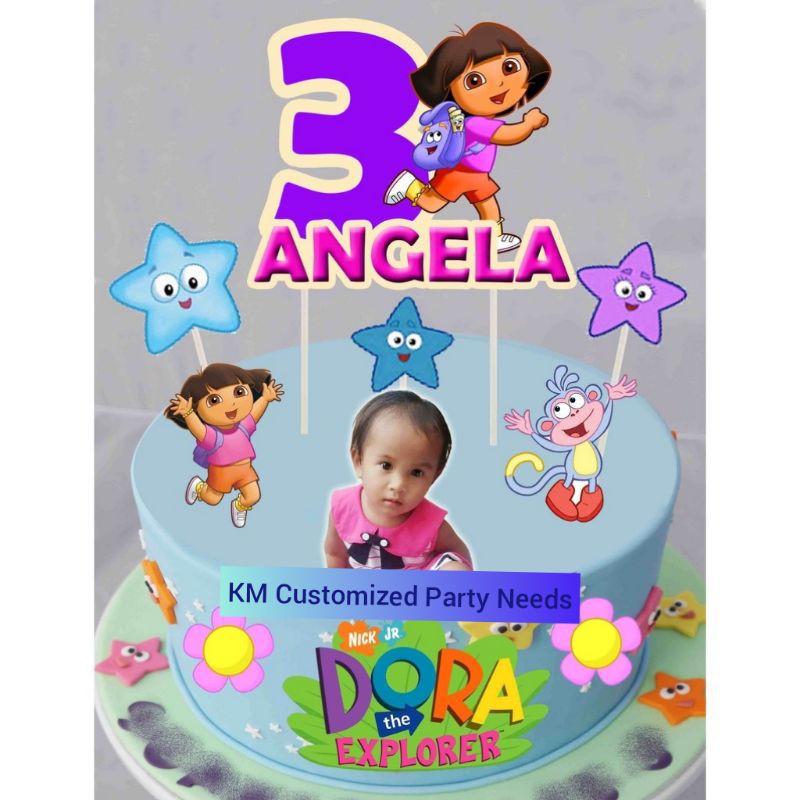 Dora The Explorer Customized Cake Topper | Shopee Philippines