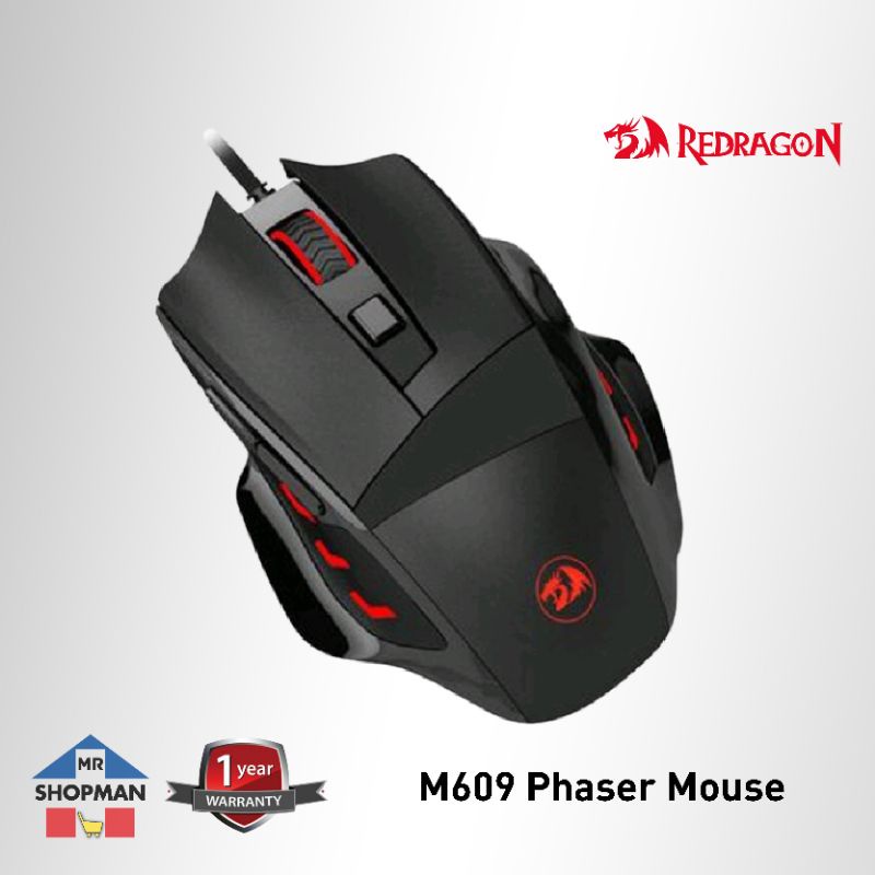Redragon PHASER M609 GAMING MOUSE | Shopee Philippines