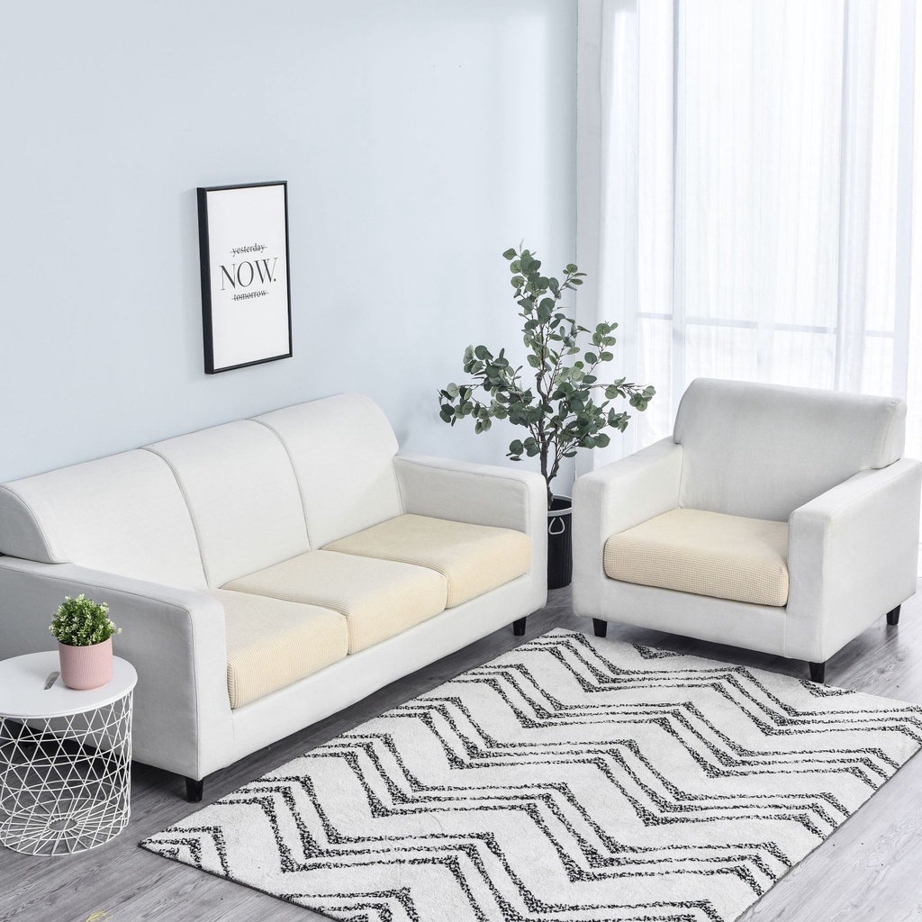【Ready Stock】 Elastic Sofa Seat Cover Patchwork Sofa Cover 1/2/3/4 ...