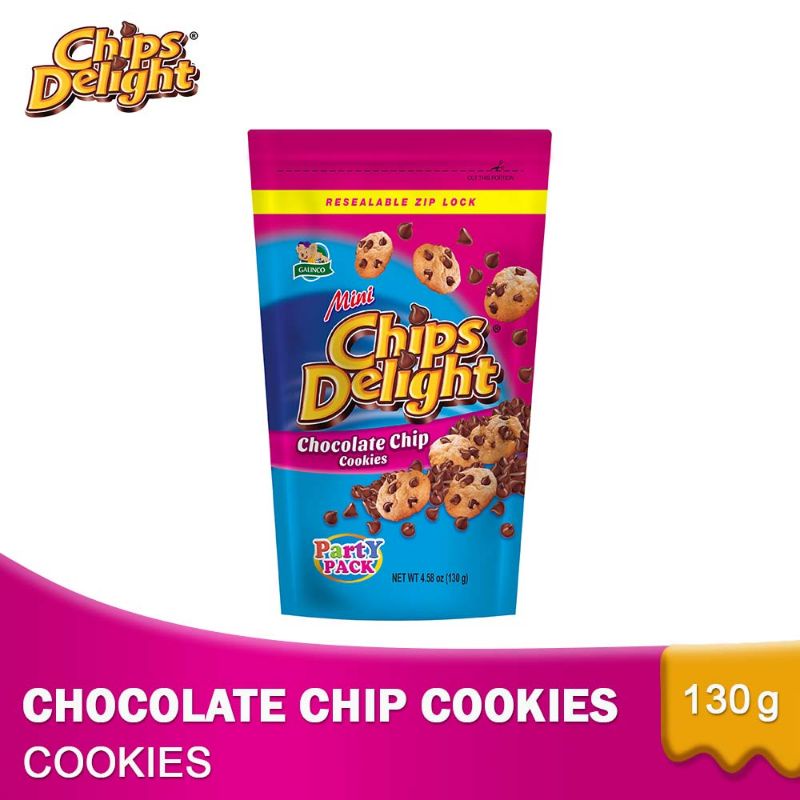 Chips Delight Chocolate Mini Cookies Party Pack 130g | Shopee Philippines
