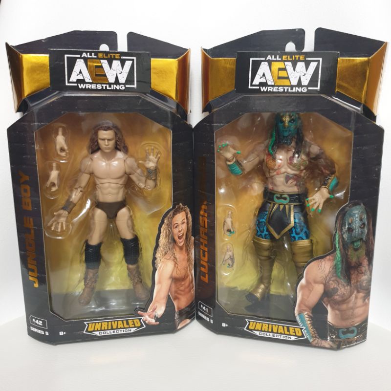 JUNGLE BOY and LUCHASAURUS AEW Unrivaled Collection Series 5 Set of 2 | Shopee Philippines