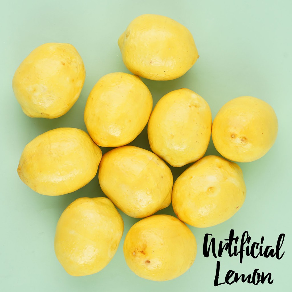 Artificial Fake Plastic Lemon Fruit Decoration Props (sold per piece ...