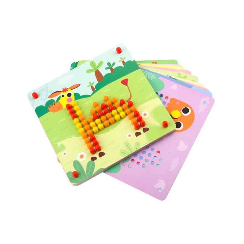 Tooky Toy Pattern Pegs (small pegs for fine motor skills) | Shopee ...
