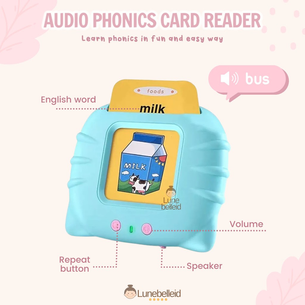 Audio Phonics Card Reader Flash Cards / Child Educational Toys ...