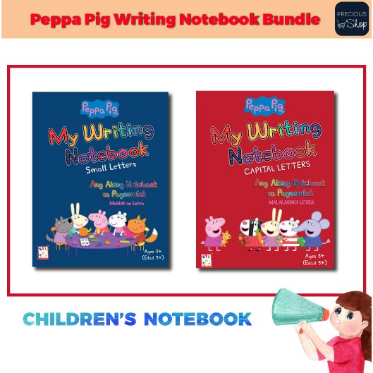 Peppa Pig Writing Notebook Bundle 1 by ArteMo Concepts | Shopee Philippines