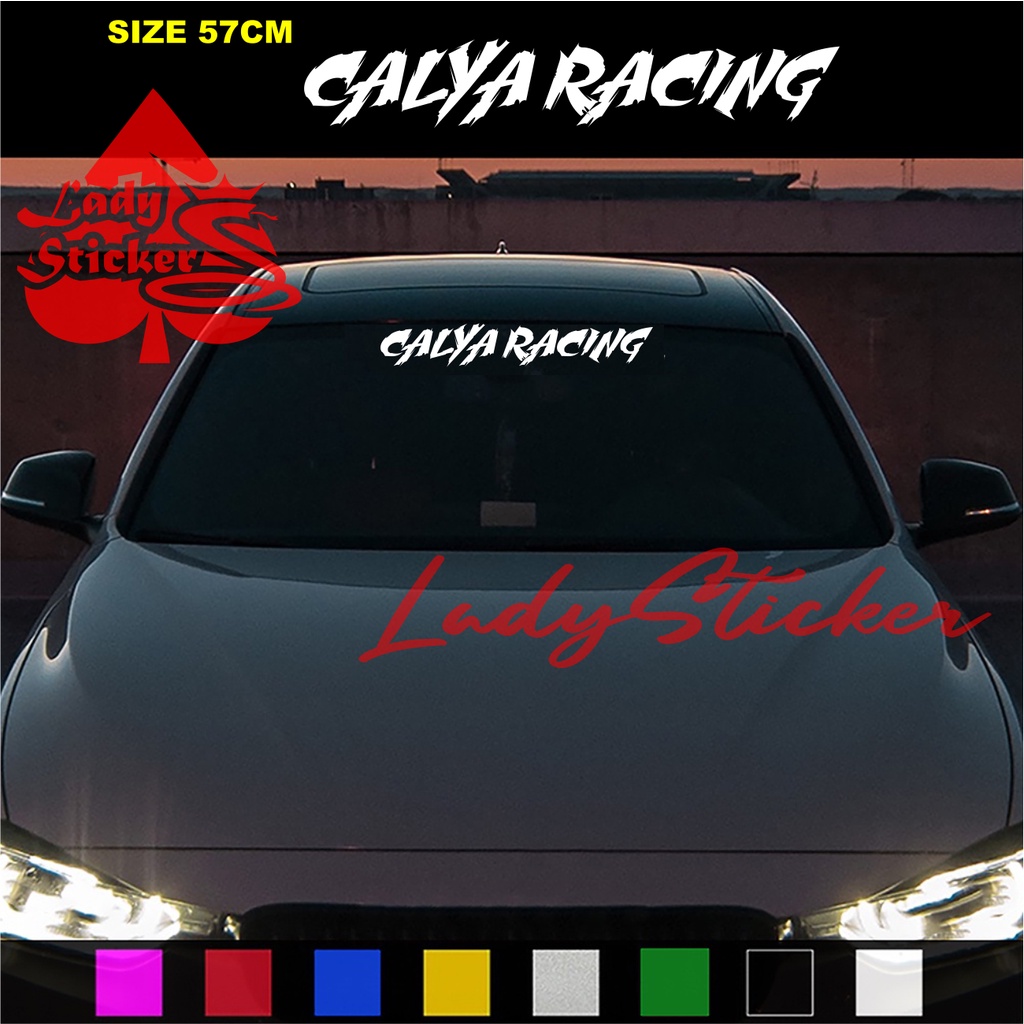 Calya GLASS STICKER WINDSHIELD STICKER TOYOTA CALYA RACING CAR | Shopee ...