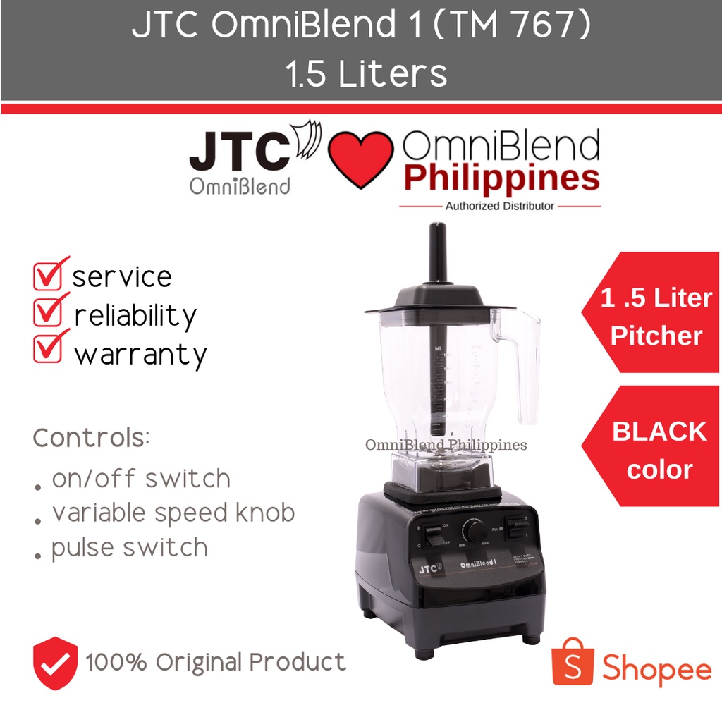 JTC OmniBlend 1 ( TM 767 ) Blender 1.5 Liters B-model pitcher | Shopee Philippines