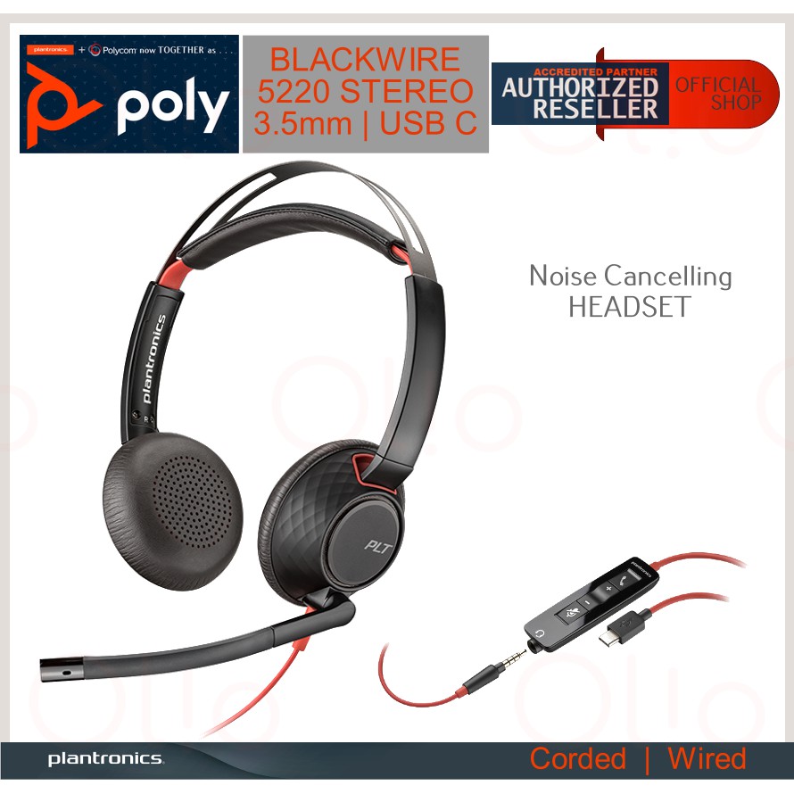 POLY 5200 HEADSETS (PLANTRONICS BLACKWIRE C5210 | C5220) Noise ...