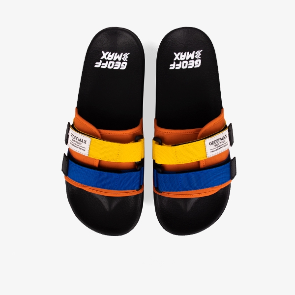Geoff Max Official - Freddo Black Orange | Slippers | Men's sandals ...