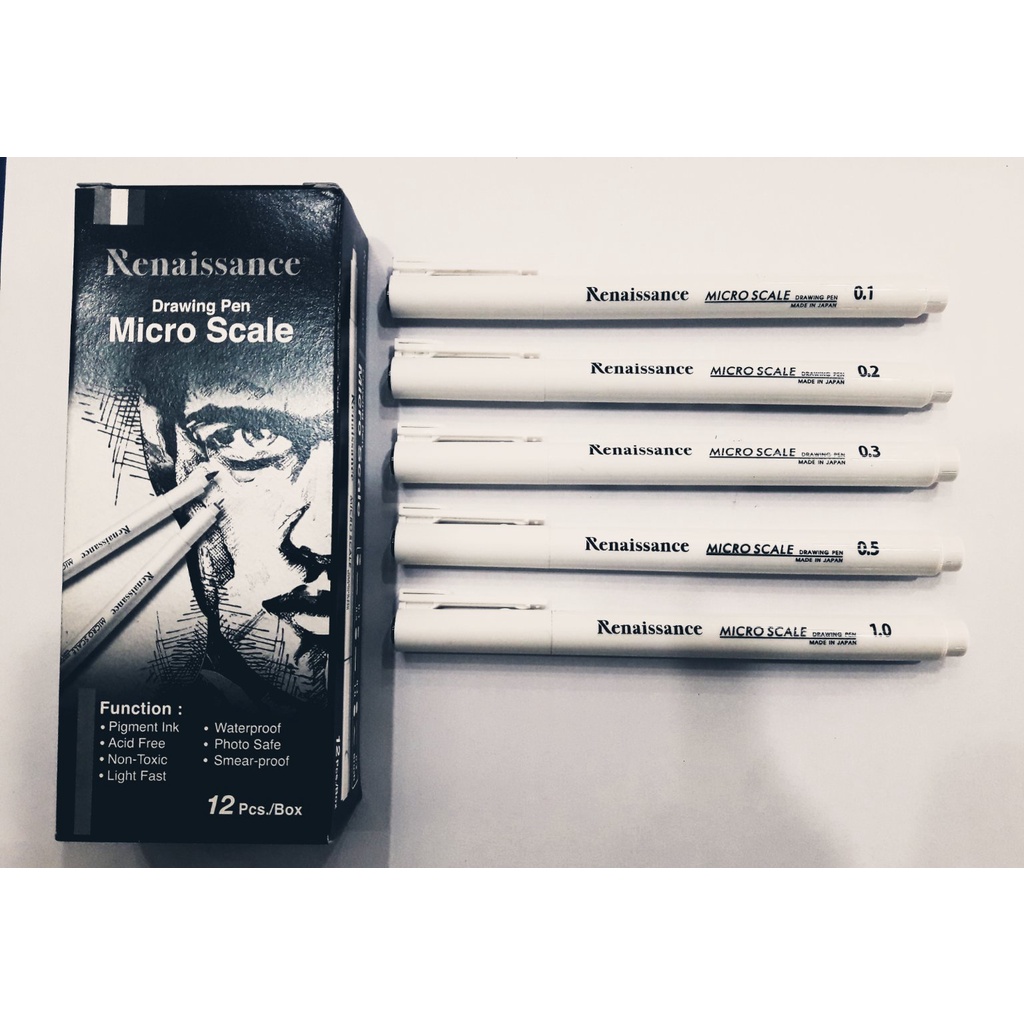 Renaissance Micro Scale Pen Black | Shopee Philippines