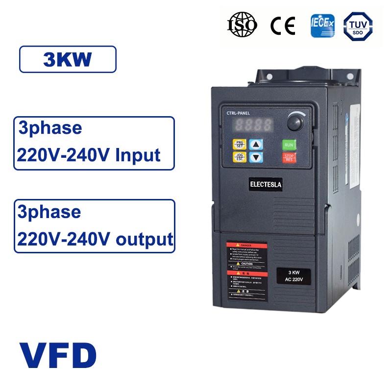 1Phase 3Phase 220V 380V 0.4 - 7.5KW VFD Motor Speed Controller ...