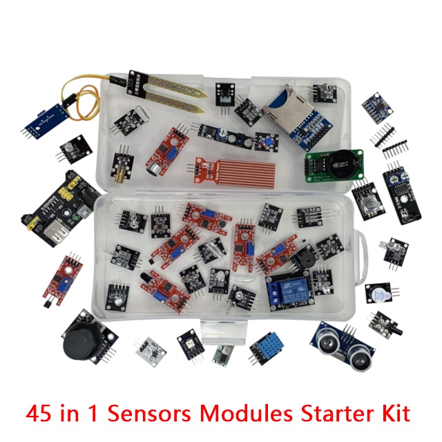 For arduino 45 in 1 Sensors Modules Starter Kit better than 37in1 ...