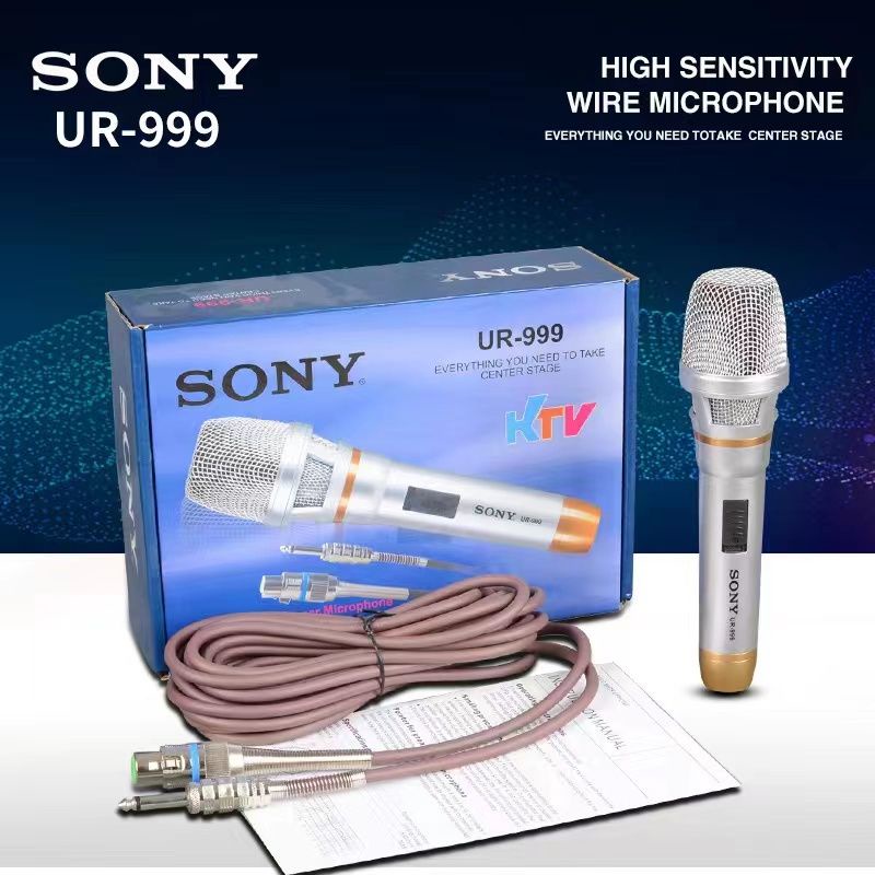 Sony Dynamic Microphone Heavy Duty Wired Microphone | Shopee Philippines