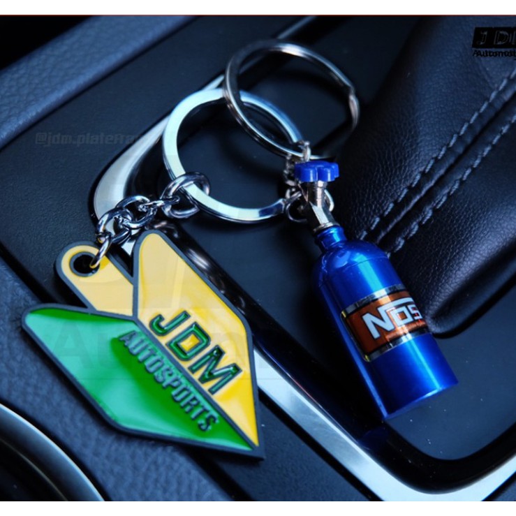 JDM Auto 3D Metal Car Keychain Driver Badge Keyring Key Chain Car Key ...