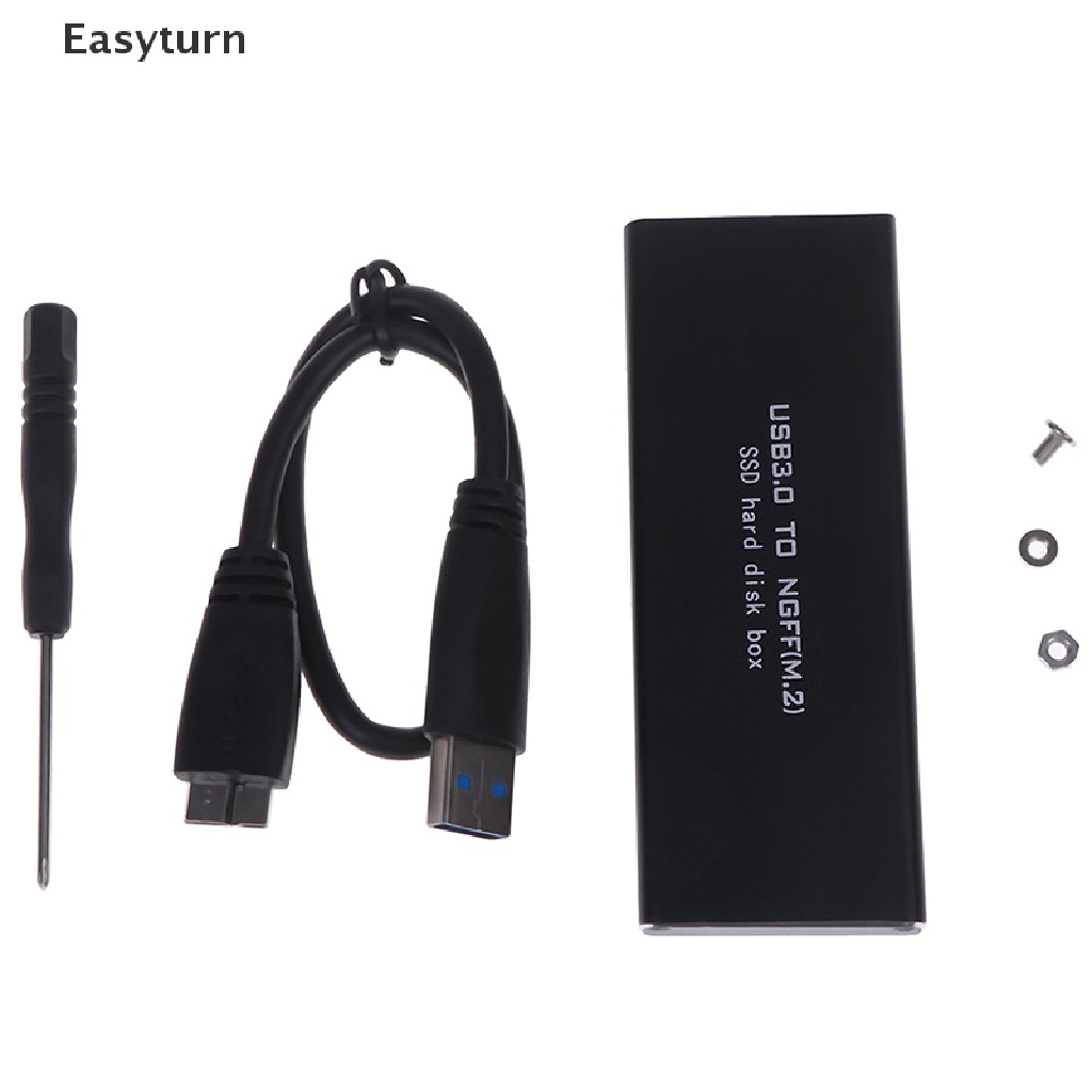 Easyturn USB-C M.2 NGFF Hard Drive Enclosure B Key SATA SSD Reader to ...