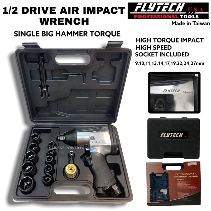 FLYMAN USA 1/2"DR. AIR IMPACT WRENCH HEAVY DUTY | Shopee Philippines