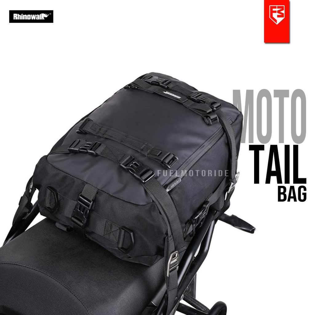Tail Bag Motorcycle Rhinowalk 20L Touring Adventure Bag | Shopee ...