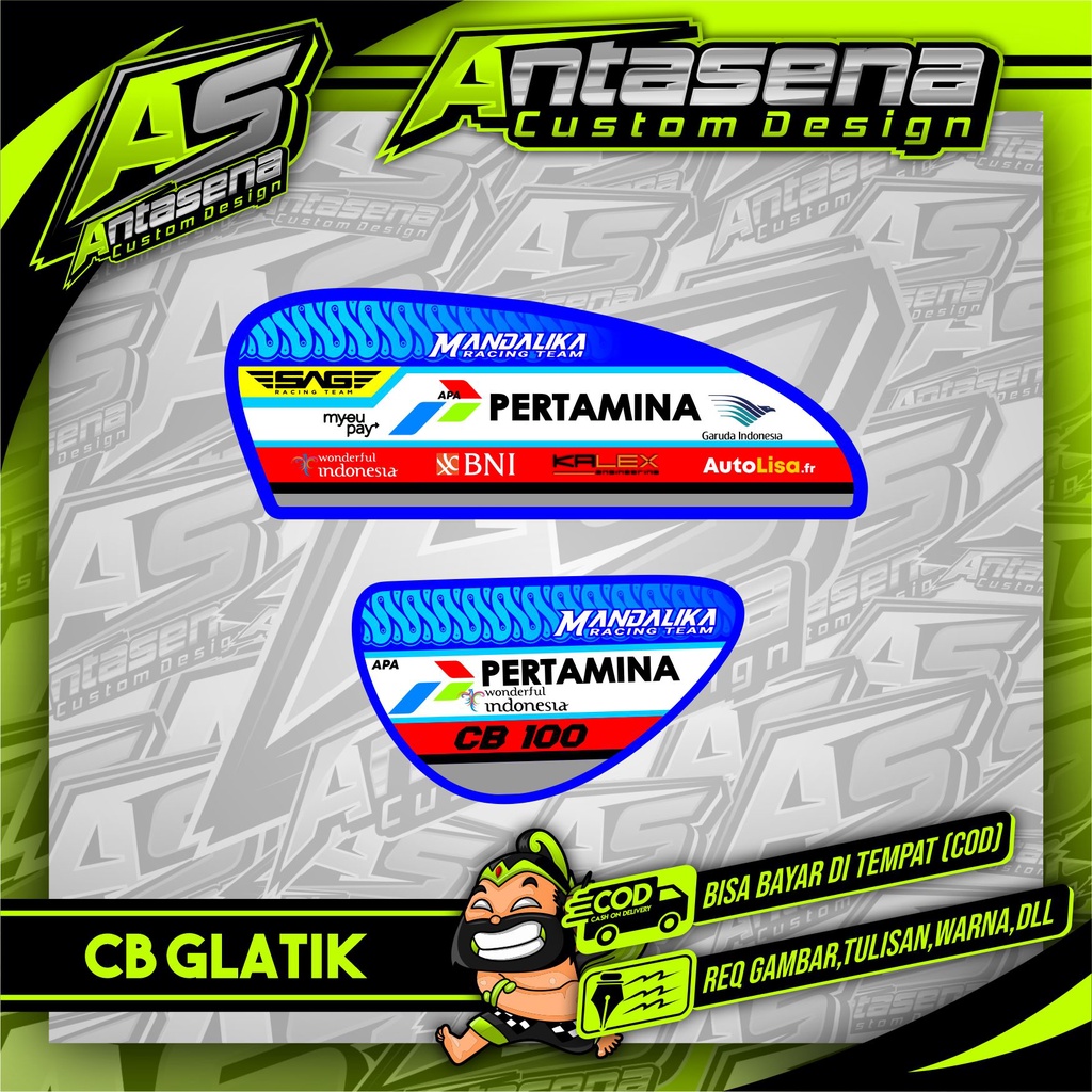 Striping CB Racing Motorcycle Sticker Variation Honda CB 100 CB Glatik ...