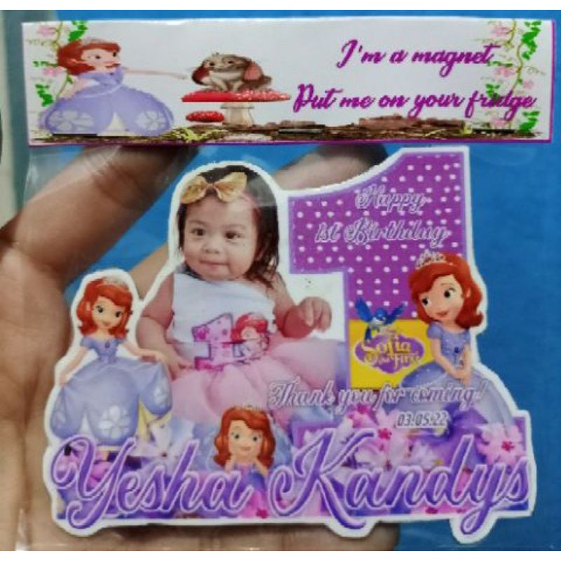 number ref magnet souvenir Sofia the 1st design | Shopee Philippines