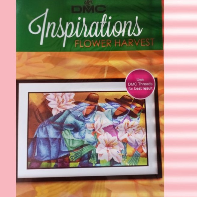 DMC Inspiration Colored Flower Harvest - Cross Stitch Pattern Only ...